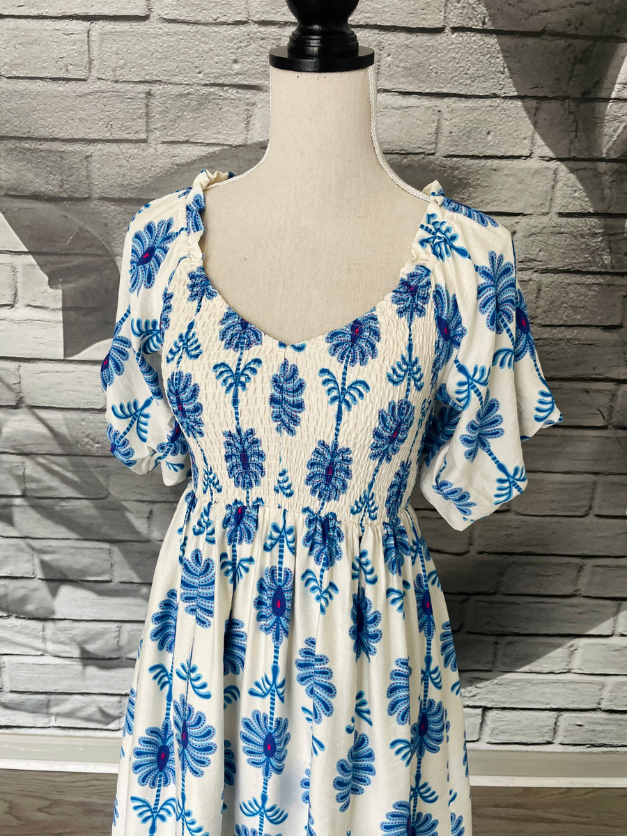 Ruthie Dress in Blue – Jane Doe Boutique Jacksonville